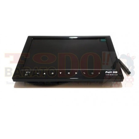 Pantalla Monitor LCD 7 Pulgadas Para Empotrar o Fijar Base